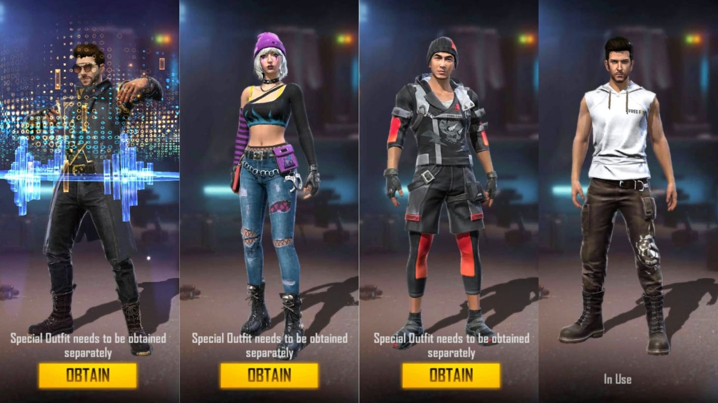 5 best Free Fire character combinations for rush gameplay