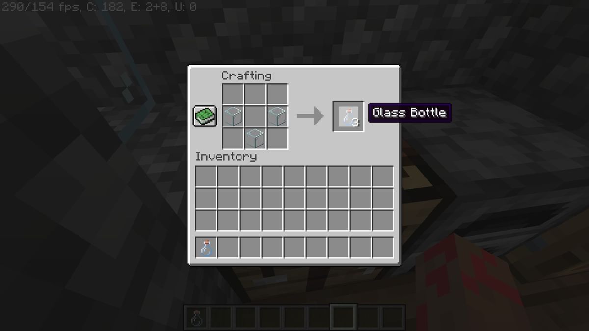 How to make and use glass bottles in Minecraft?