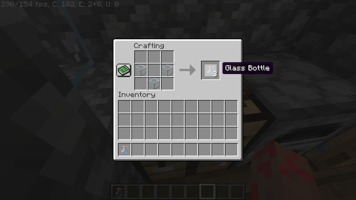 How to make and use glass bottles in Minecraft?