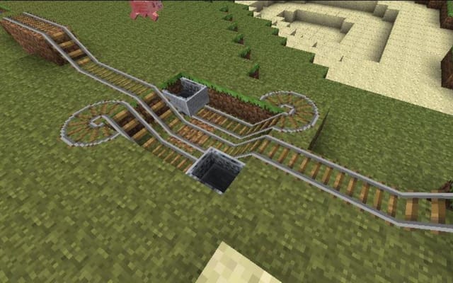 Minecraft Redditor shows rail system before powered rails were released