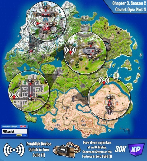 Fortnite Covert Ops quests: How to plant a timed explosive at Fortress ...