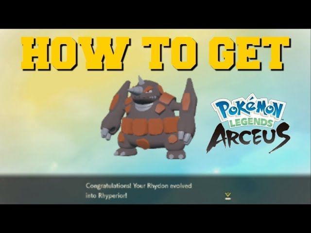 How to evolve Rhydon in Pokemon Legends: Arceus