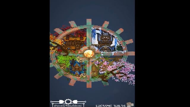 Minecraft Redditor showcases Four Seasons build