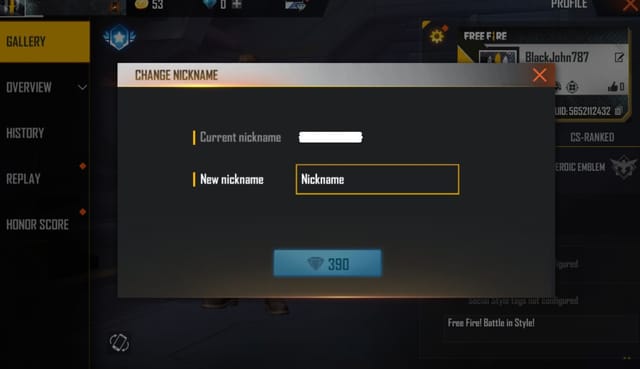 50 best Free Fire ID names with symbols