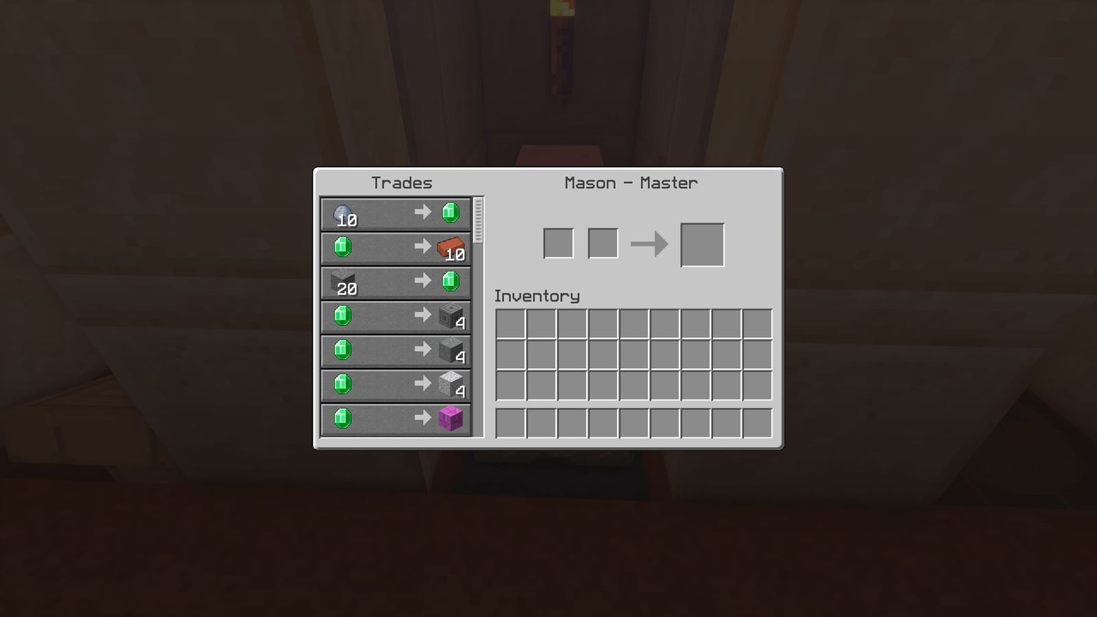 Easiest way to get Master Trader achievement in Minecraft Bedrock