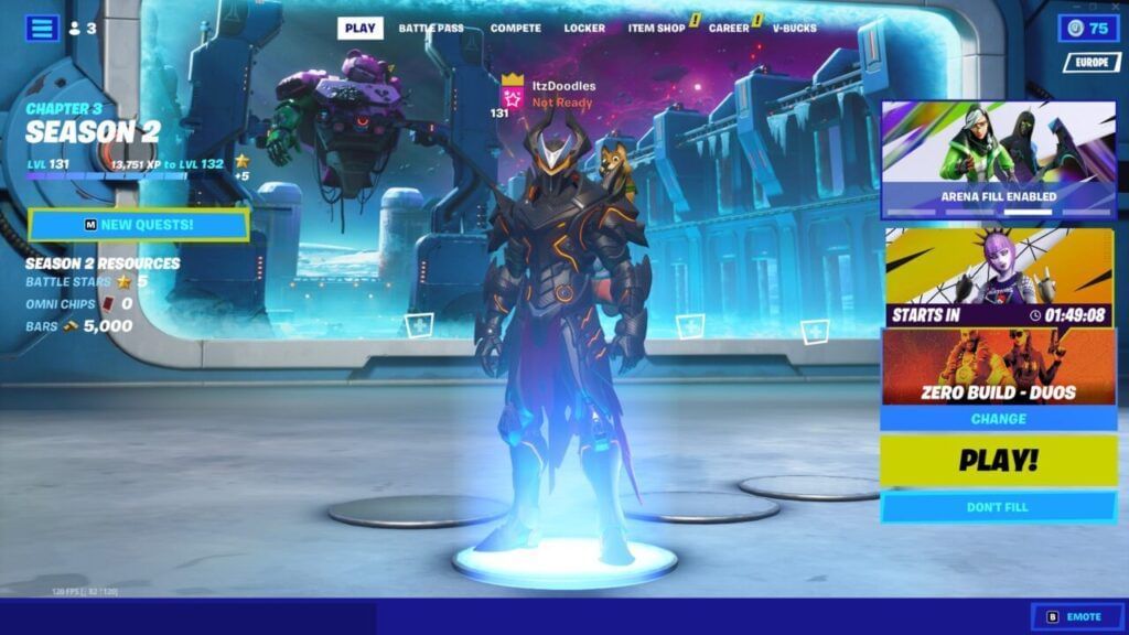 Fortnite lobby now shows fully functional Mecha ready for the live event