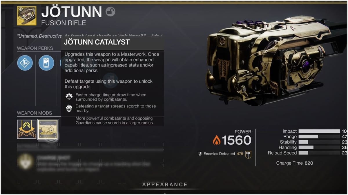 How to get the Jotunn catalyst in Destiny 2 Season of the Haunted