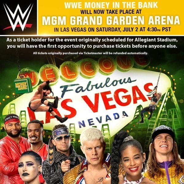 Several stars removed from Money in the Bank advertising