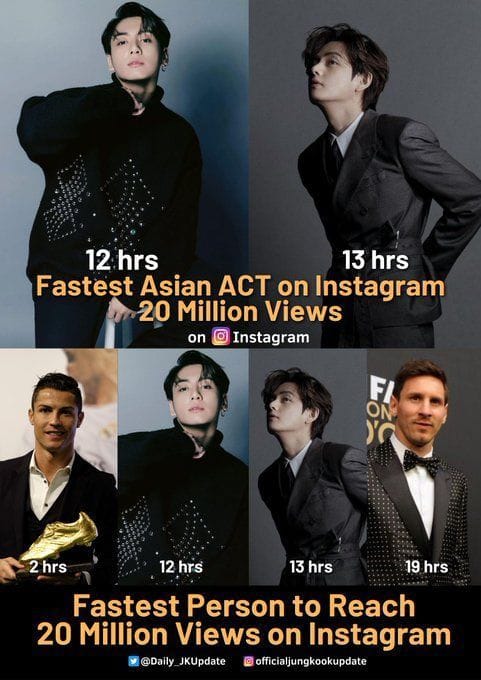 BTS' Jungkook surpasses 20 million views on Instagram and becomes the ...