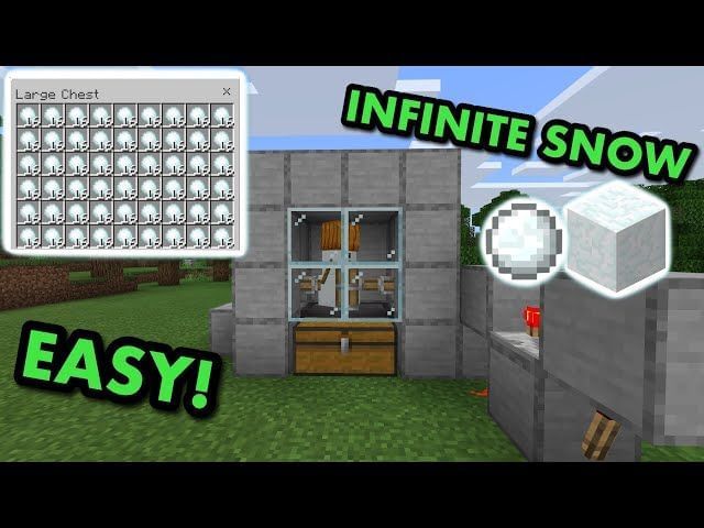 Minecraft how to make an automatic snow farm