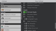 How to enable cheats in an existing Minecraft world