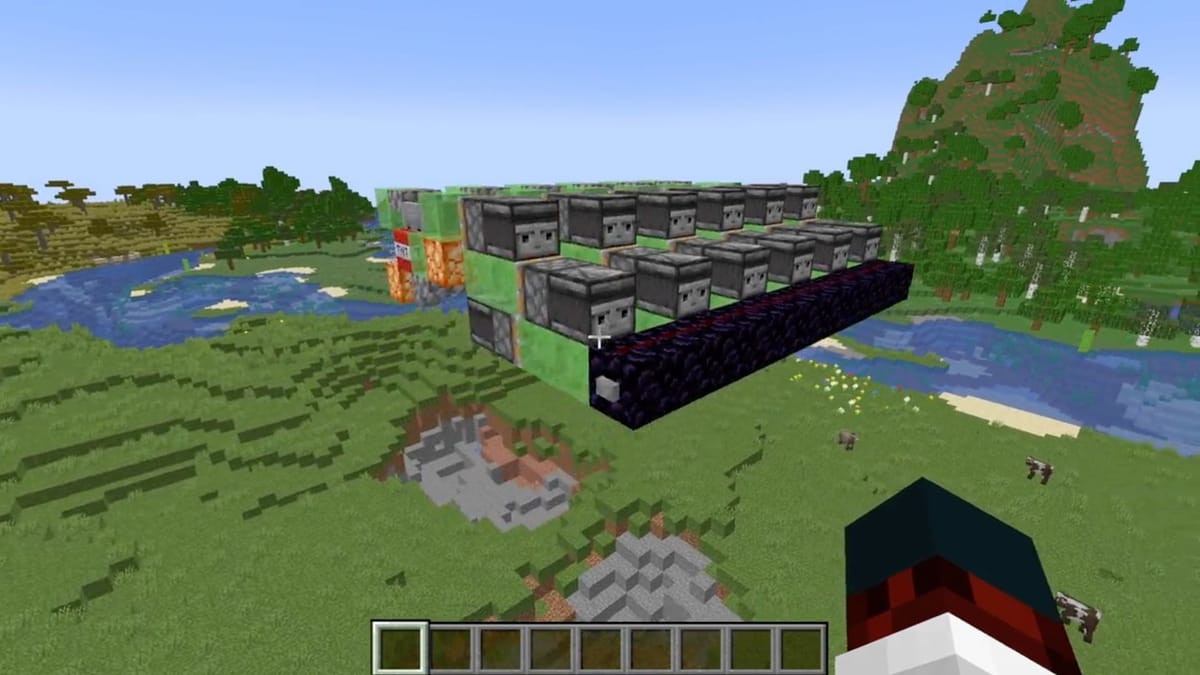 Minecraft player creates a stealthy TNT bomber