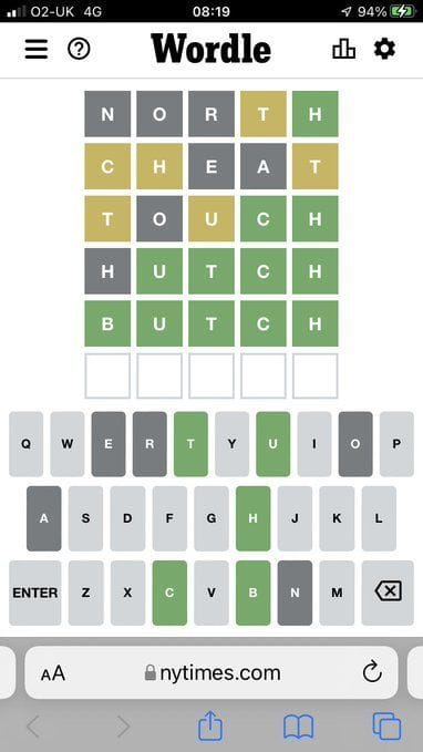 Wordle #326 answer for Wednesday, May 11