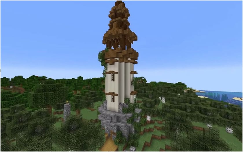 5 best wizard tower designs for beginners in Minecraft