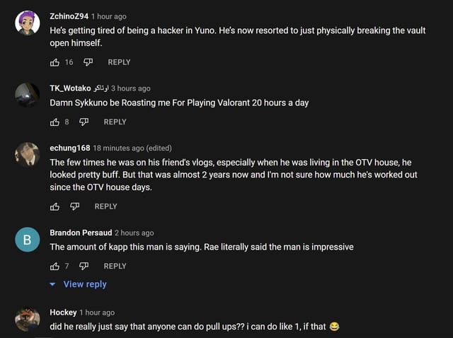 Sykkuno discusses his experience at the gym