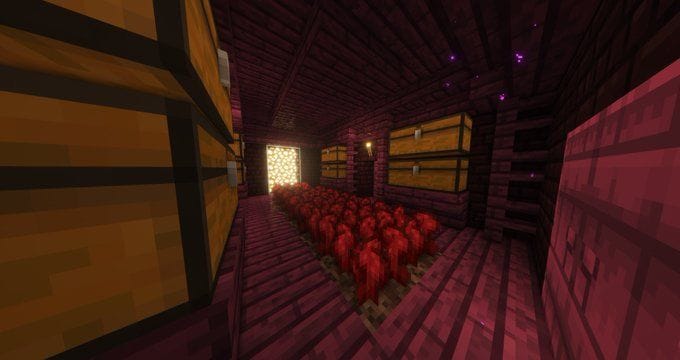 Different growth stages of Nether wart in Minecraft