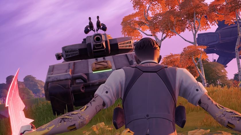 How to disable a tank by damaging the engine in Fortnite Chapter 3