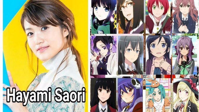 Who are some popular anime characters voiced by Saori Hayami, the ...