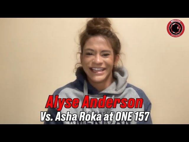 Alyse Anderson talks rebounding from ONE debut loss