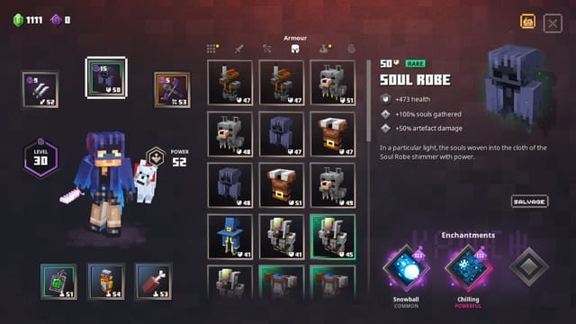 What is the best soul build in Minecraft Dungeons