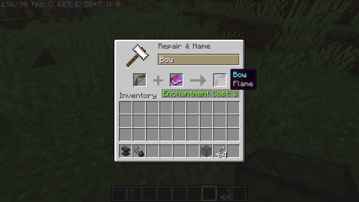 How to make flaming arrows in Minecraft?
