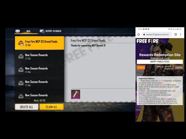 5 best Garena Free Fire redeem code rewards released in 2022