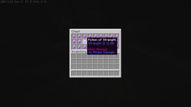 How to make a strength II potion in Minecraft