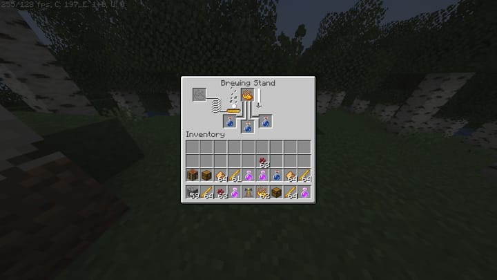 How to make a strength II potion in Minecraft