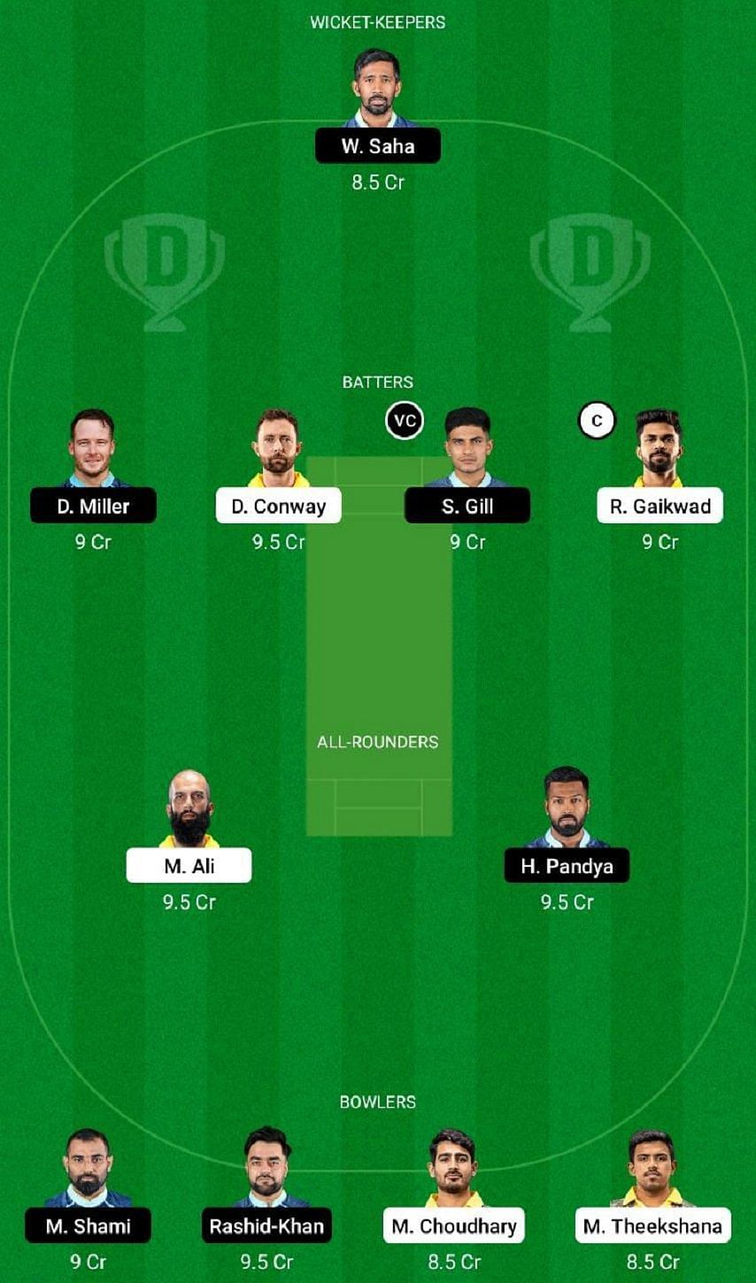 Csk Vs Gt Dream11 Prediction Fantasy Cricket Tips Todays Playing 11