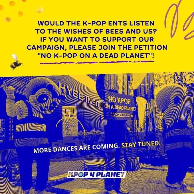 KPOP 4 Planet delivers 8000+ albums at HYBE’s HQ to raise awareness ...