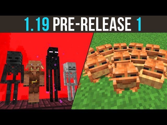 Minecraft 1.19 The Wild Update Pre-release means official update is close