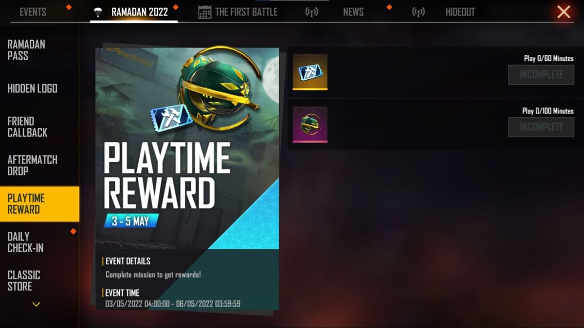 Free Fire MAX Ramadan event: How to get free Green Power Backpack and ...