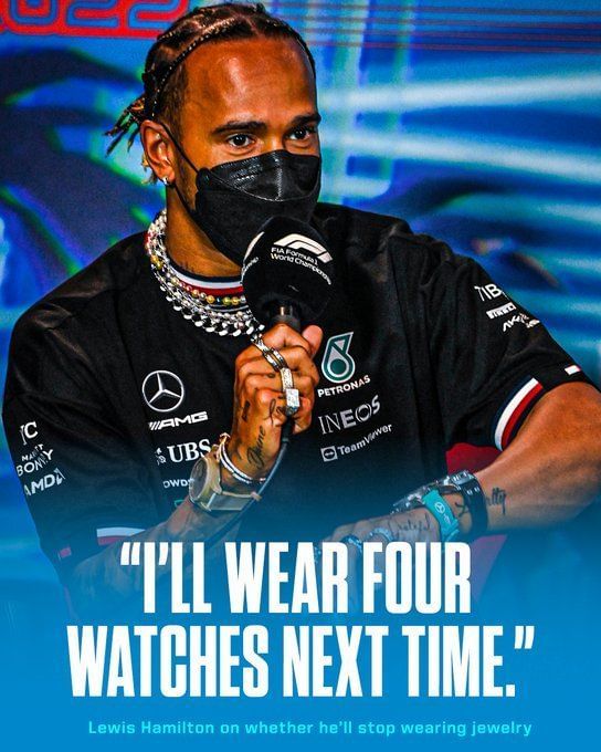 "I'll wear four watches next time" - Lewis Hamilton has no intention of ...