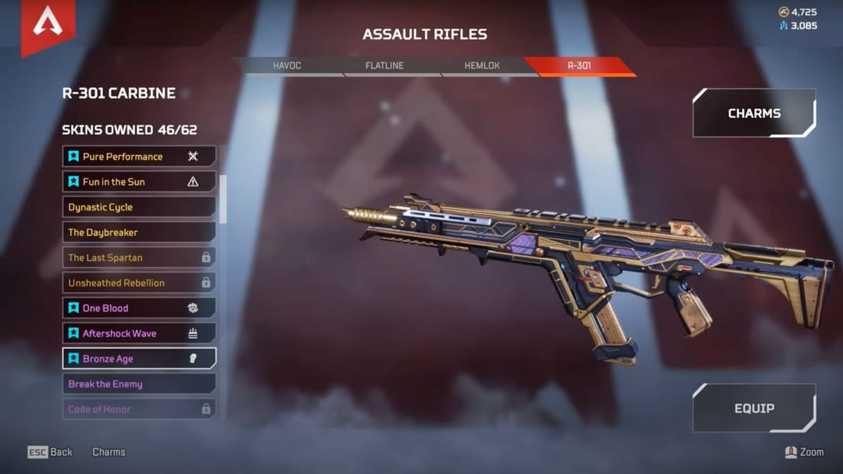 Top 5 skins for the R-301 in Apex Legends