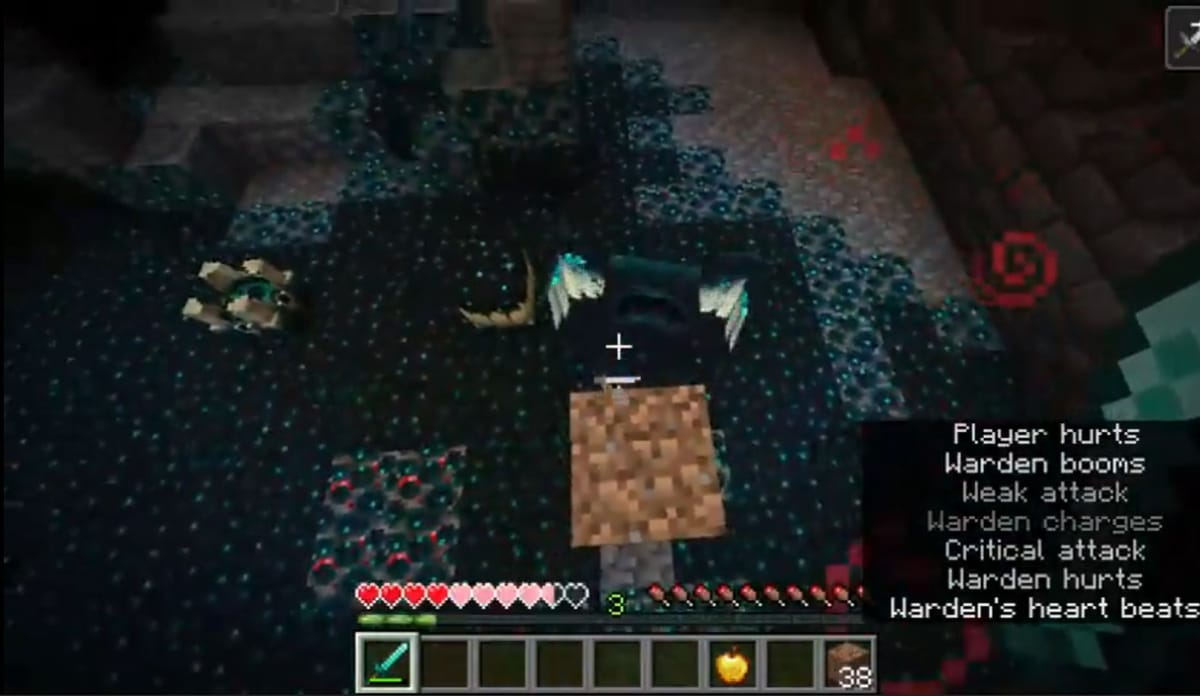 Minecraft Redditor easily defeats Warden with enchanted sword and ...