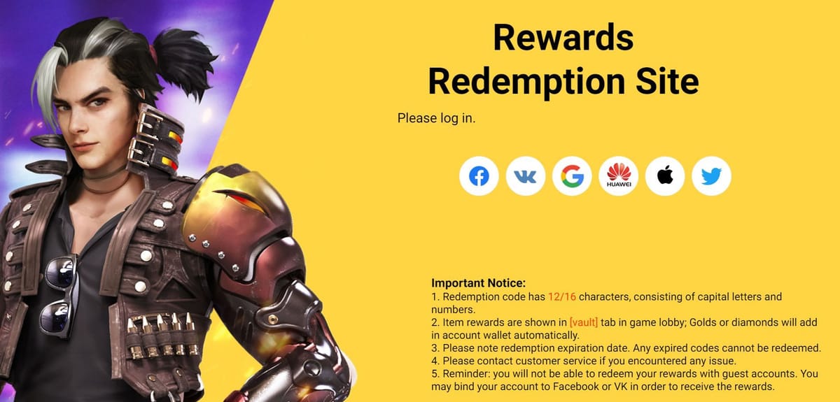 What is Free Fire Rewards Redemption Site?