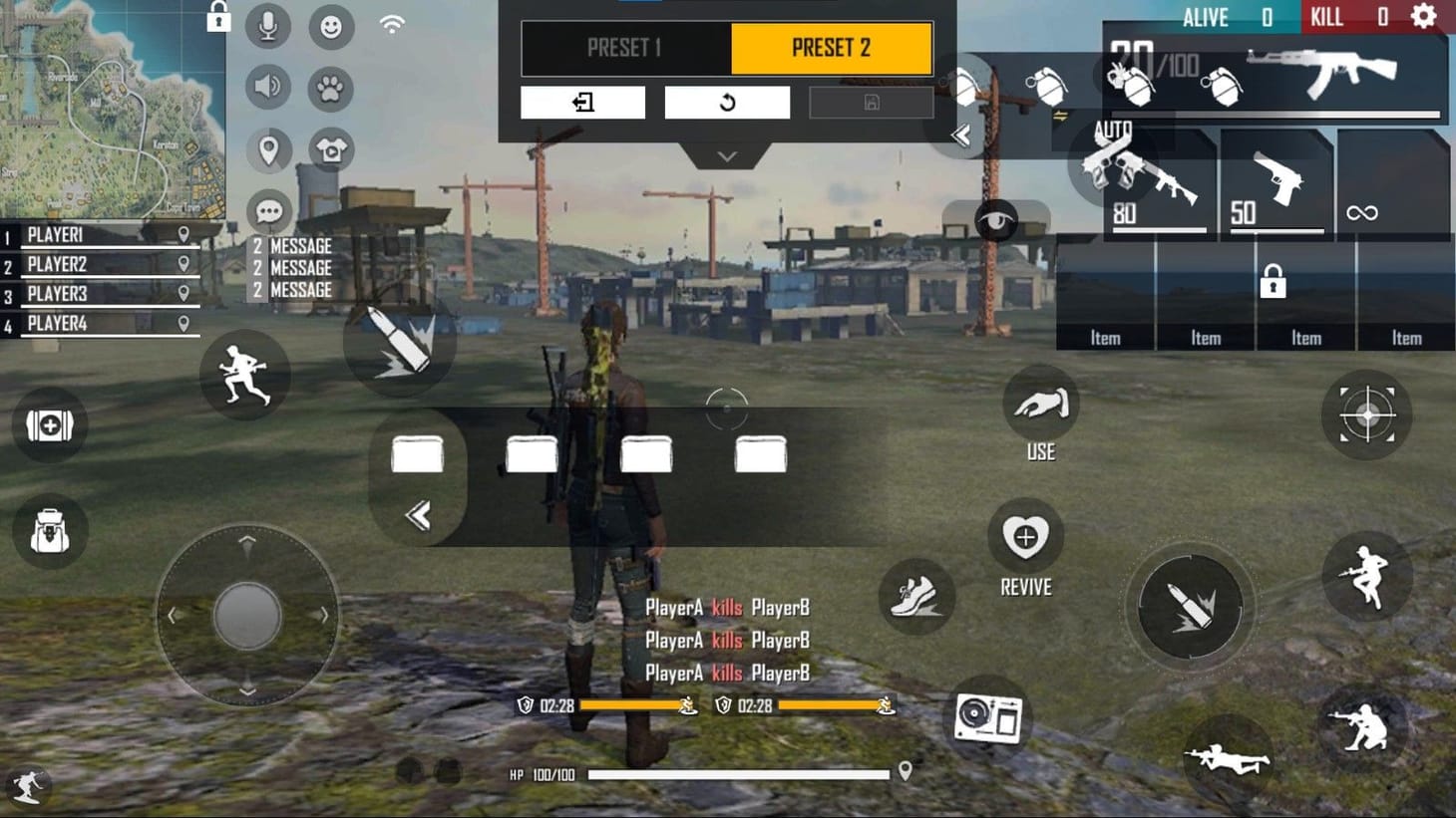 Best Free Fire HUD for aggressive playstyle and high K/D ratio in May 2022
