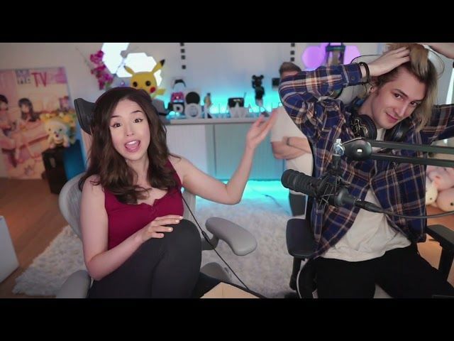 Pokimane and xQc discover they have the same hairline