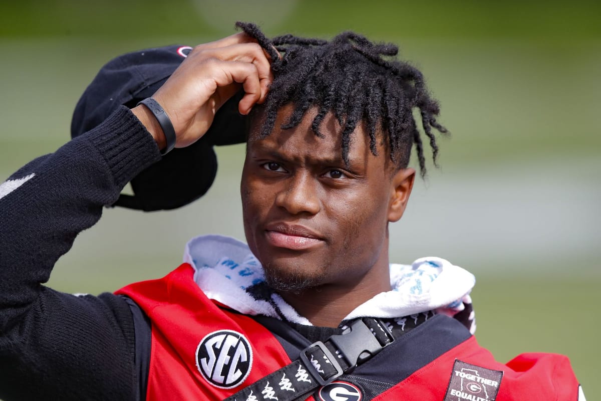 Watch: Former Bulldogs wideout George Pickens has a peculiar reaction ...
