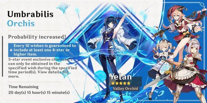 Genshin Impact Yelan banner release date, best weapons, builds and more
