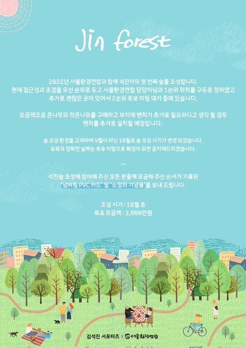 Fans of BTS' Jin plant an entire "Epiphany Forest" at the Jurung Tiga ...
