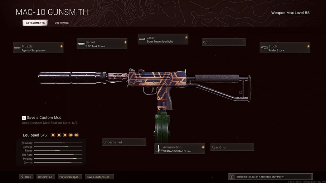 The best Mac-10 loadout in Call of Duty: Warzone Season 3