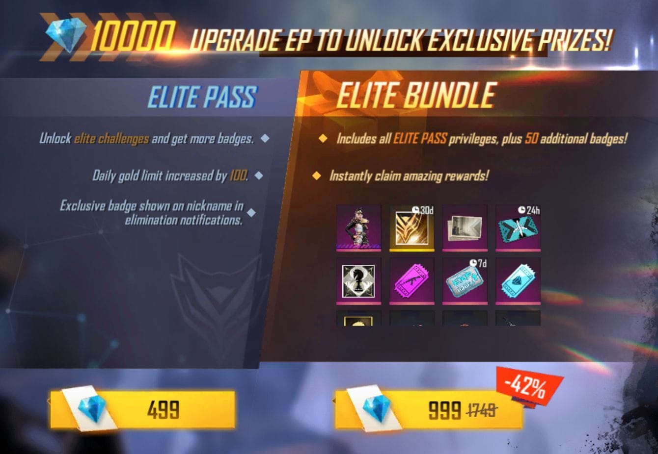 Free Fire Elite Pass Season 49: All rewards, theme, exclusive skin, and ...