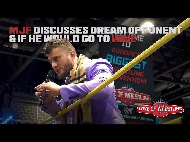 MJF speaks about his wrestling future and joining WWE from AEW.