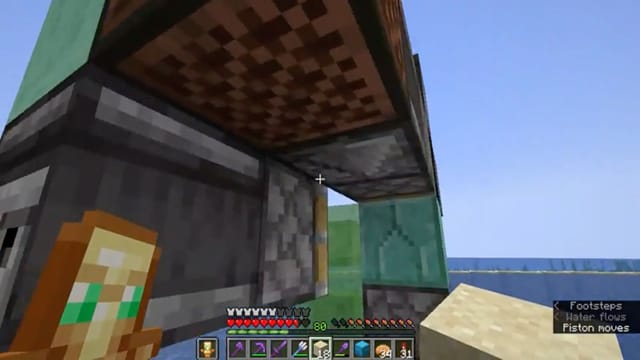 Minecraft player creates fast sand-placing machine