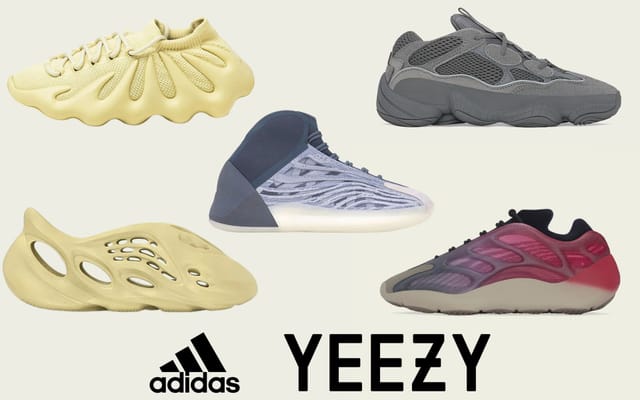 5 Yeezy colorways that were released in 2022