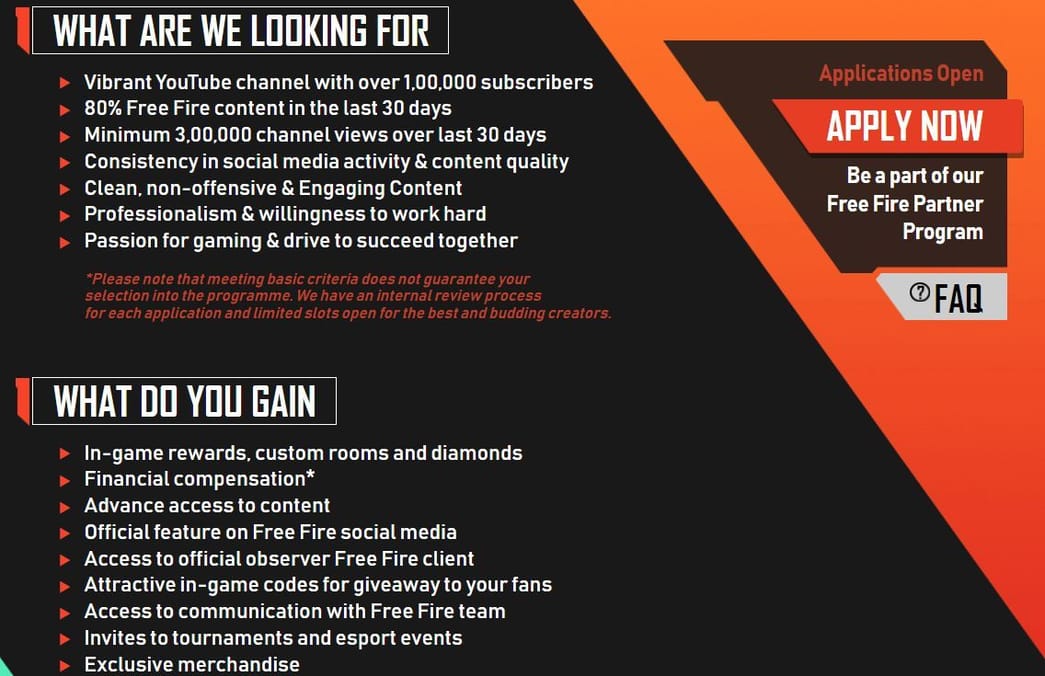 Free Fire Partner Program benefits: How to get free diamonds, V Badge ...