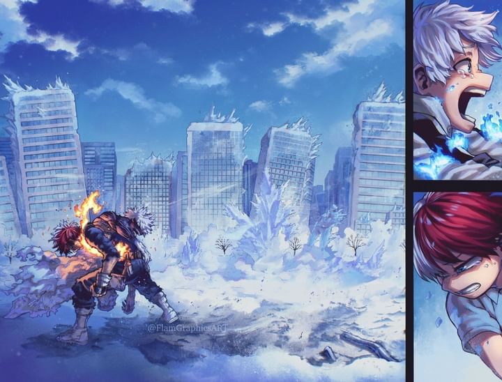 My Hero Academia Chapter 353 raw scans and spoilers: Shoto vs Dabi ...