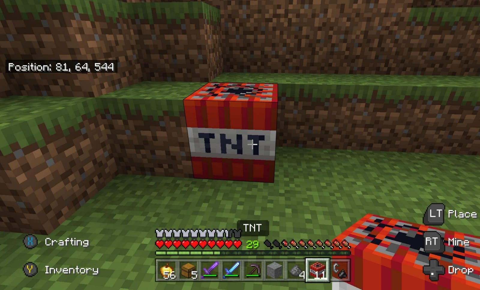 How to light TNT in Minecraft Pocket Edition