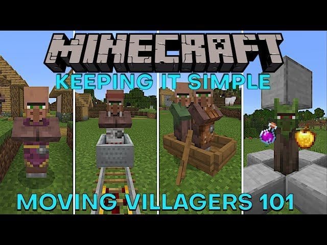 Easiest way to transport villagers in Minecraft